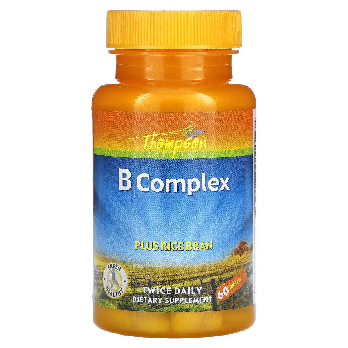 Thompson, B Complex, Plus Rice Bran - Tablets/60 Count | Health Orchard